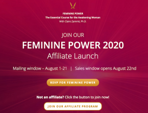 Evolving Wisdom – Claire Zammit PhD – Feminine Power 2020 Launch Affiliate Program JV Invite ...