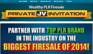 Jonathan Teng – Wealthy PLR Firesale Launch Affiliate Program JV Invite ...